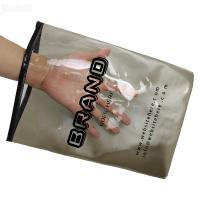 China Eco Friendly Tear Resistant Plastic Zipper Bags 0.05mm Thickness 100 Pieces Per Pack For Clothing Packaging for sale