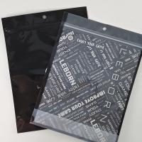 China UV Protection Clothing Packaging Zipper Bags 0.05mm Thickness Transparent Recyclable 100-Pack for sale