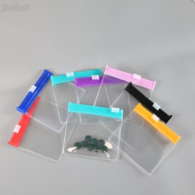 China Custom PVC Zipper Bags for Jewelry & Medicine Packaging - 60-200 Micron Thickness, Screen Printing Options for sale