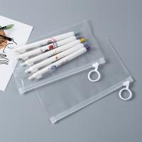 China Customizable Zipper Pencil Bags 0.05mm PVC Material with Moisture Resistance and UV Protection for Organization for sale
