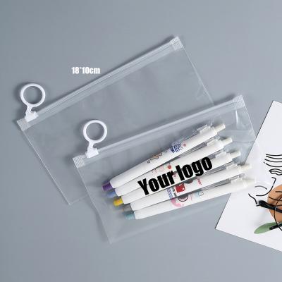 China Custom Printed Zipper Plastic Pencil Bags 0.05mm Thickness with UV Protection and Moisture Resistance for sale