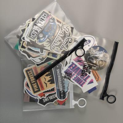 China Custom PVC Zipper Bags 60-200 Micron Thickness with Logo Printing for Jewelry Storage and Travel Organization for sale