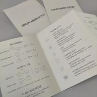 China Customizable Folded Paper Product Manuals with Full Color Printing - Saddle Stitched Binding & Film Lamination for sale