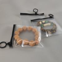 China Transparent Plastic Jewelry Zipper Bags 0.05-0.15mm Thickness Anti Static Dustproof Storage for sale