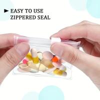 China 5/10/20pcs Clear PVC Zippered Pill Pouch Bags - Self-Sealing Reusable Medicine Storage Organizer for sale