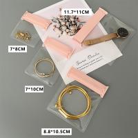 China Frosted Small Ziplock Plastic Jewelry Bag Clear EVA Self Sealing 3.5x5 inch Storage Pouches for Travel and Organization for sale