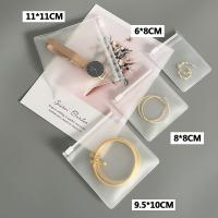 China Frosted Small Ziplock Plastic Jewelry Bag Clear EVA Self Sealing 3.5x5 inch Storage Pouches for Travel and Organization for sale