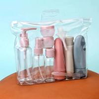 China Refillable Perfume Bottle Set Cosmetic Travel Bag 200ml Waterproof Plastic Toiletry Organizer for sale