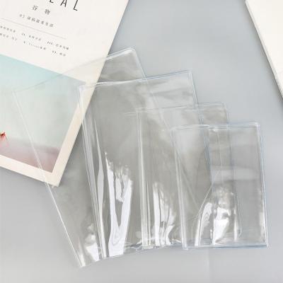 China PVC Transparent A6 A5 Book Protective Sleeve Waterproof Cover for Planner Binder Scrapbook 105x148mm 148x210mm for sale