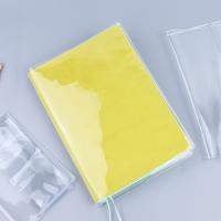 China PVC Transparent A6 A5 Book Protective Sleeve Waterproof Cover for Planner Binder Scrapbook 105x148mm 148x210mm for sale