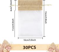 China 100Pcs 5x7 Inches Organza Gift Bags with Drawstring Closure for Christmas and Party Favors for sale