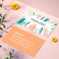 China Handmade Pink Thank You Business Cards - Gorgeous Thanks Design on Premium Cardstock for Corporate Appreciation for sale