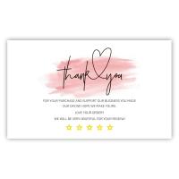 China White Thank You Cards for Small Businesses - Premium Cardboard Material with Customizable Design Options in Multi-Card Sets for sale