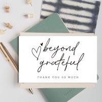 China White Thank You Cards for Small Businesses - Premium Cardboard Material with Customizable Design Options in Multi-Card Sets for sale