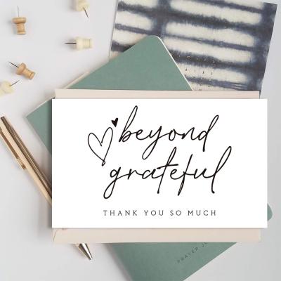 China White Thank You Cards for Small Businesses - Premium Cardboard Material with Customizable Design Options in Multi-Card Sets for sale