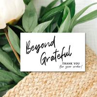 China White Thank You Cards for Small Businesses - Premium Cardboard Material with Customizable Design Options in Multi-Card Sets for sale