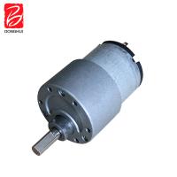 China 50 RPM Brush DC Gear Motor 37mm Carbon Brush DC Gearbox Motor 3V - 24V For Robot for sale