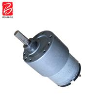 China 50 RPM Brush DC Gear Motor 37mm Carbon Brush DC Gearbox Motor 3V - 24V For Robot for sale