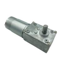 China High Torque Brush DC Gear Motor 12V 555 Worm Gear Motor 24V Low Speed for sale