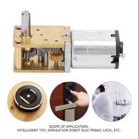 China 6V - 12V Brush DC Gear Motor Horizontal Worm Short Shaft DC Micro Metal Gear Motor for sale