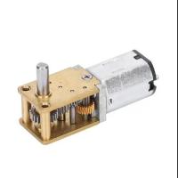 China 3V - 6V Horizontal Right Angle DC Worm Gear Motor Short Shaft Low Speed High Torque for sale