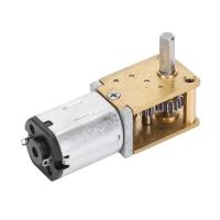China 3V - 6V Horizontal Right Angle DC Worm Gear Motor Short Shaft Low Speed High Torque for sale