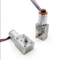China High Torque DC Worm Gear Motor Low Speed Power Off Self Locking Motor With Encoder for sale