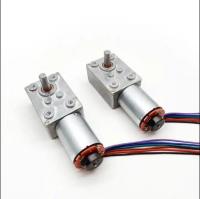 China High Torque DC Worm Gear Motor Low Speed Power Off Self Locking Motor With Encoder for sale