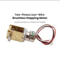 China 12mm Right Angle DC Worm Gear Motor Permanent Magnet Brushless Stepper Motor for sale