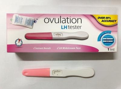 China Early Sign LH Ovulation Test Kit Urine Specimen Daily Ovulation Predictor Test Strips for sale