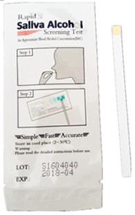 China CE FDA Standard Disposable Alcohol Test Kit 30 Seconds - 2 Mins Read Time for sale