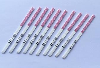 China Disposable Fertility Test Kit LH One Step Ovulation Test Strip 2.5mm 3.0mm 3.5mm 4.0mm Width for sale