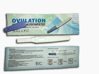 China Home Check Urine LH Ovulation Test Kit Cassette / Midstream Format 25miu/Ml Sensitivity for sale