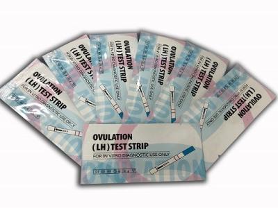 China High Senstivity LH Ovulation Strips / Dipstick , Ovulation Home Test Kit for sale