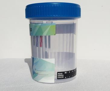 China Quick Easy Home Drug Test Cup With Temperature Strip Packing Customized for sale