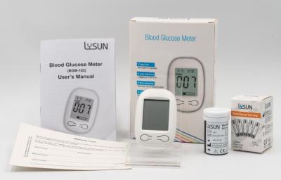 China Glucose test meter with CE , blood sugar monitoring system at home, daily monitor for diabetes control for sale