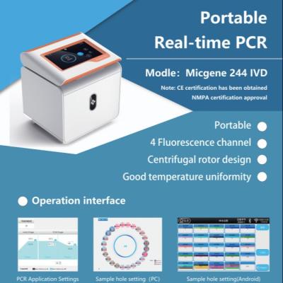 China Real Time  qPCR molecular system with 24 well testing within 40 min, magnetic induction heating for sale