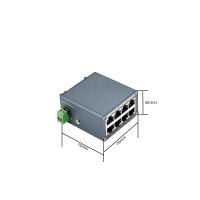 China DIN Rail Mount Mini Industrial Switch 10/100Mbps Compact 8 Port Ethernet Switch for sale