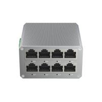 China Mini Industrial Ethernet Switch 8 Port DIN Rail Metal Compact Network Switch for sale