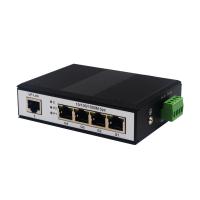 China 4 Port Gigabit Industrial POE Switch DIN Rail Ethernet POE Switch 1 Uplink for sale