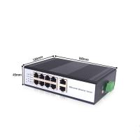 China Industrial 8 Port Gigabit PoE Switch DIN Rail With 2 Uplink DIN Rail for sale