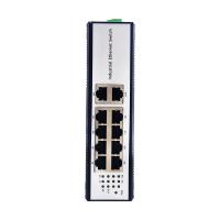 China Industrial 8 Port Gigabit PoE Switch DIN Rail With 2 Uplink DIN Rail for sale