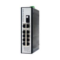 China IP40 Industrial Poe Switch 8 Port 2 Uplink RJ45 1 SC Fiber Port for sale