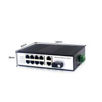 China IP40 Industrial Poe Switch 8 Port 2 Uplink RJ45 1 SC Fiber Port for sale