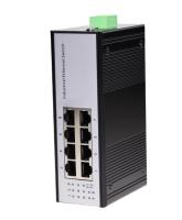 China 8 Port 10/100Mbps Fast Ethernet Switch Unmanaged DIN Rail Industrial Network Switch for sale