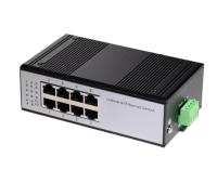 China 8 Port 10/100Mbps Fast Ethernet Switch Unmanaged DIN Rail Industrial Network Switch for sale