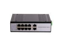 China Industrial 10 Port Gigabit Ethernet Switch Unmanaged DIN Rail Network Switch DC 9-57V for sale