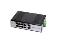 China Industrial 10 Port Gigabit Ethernet Switch Unmanaged DIN Rail Network Switch DC 9-57V for sale