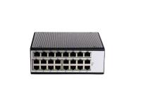 China 24 Port Industrial Ethernet Switch IP40 DIN Rail Gigabit Network Switch for sale