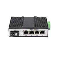 China IP40 Industrial 4 Port PoE Switch Gigabit With SC Fiber Uplink for sale